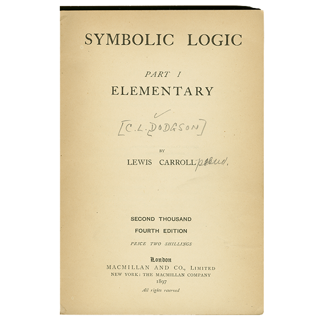 Symbolic Logic Alice 150 Years